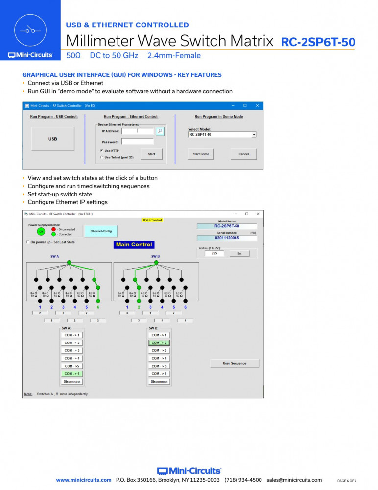 RC-2SP6T-50 product documentation page 6