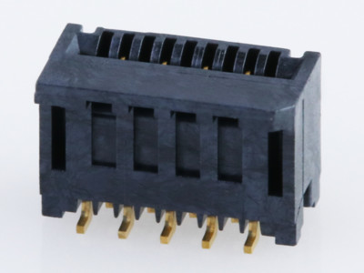 Easy-On FFC/FPC Connector, 0.50mm Pitch, Surface Mount, Vertical, Non-ZIF, Standard Footprint, Tin Bismuth Plating, Short Terminal Type, Black, 20 Circuits