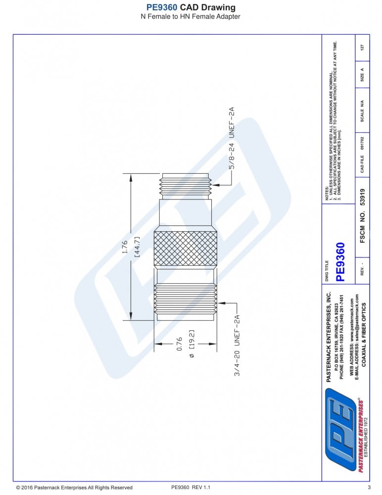 PE9360 technical document page 3