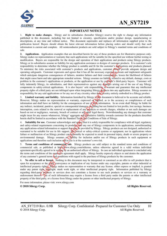SY7219DBC datasheet page 10