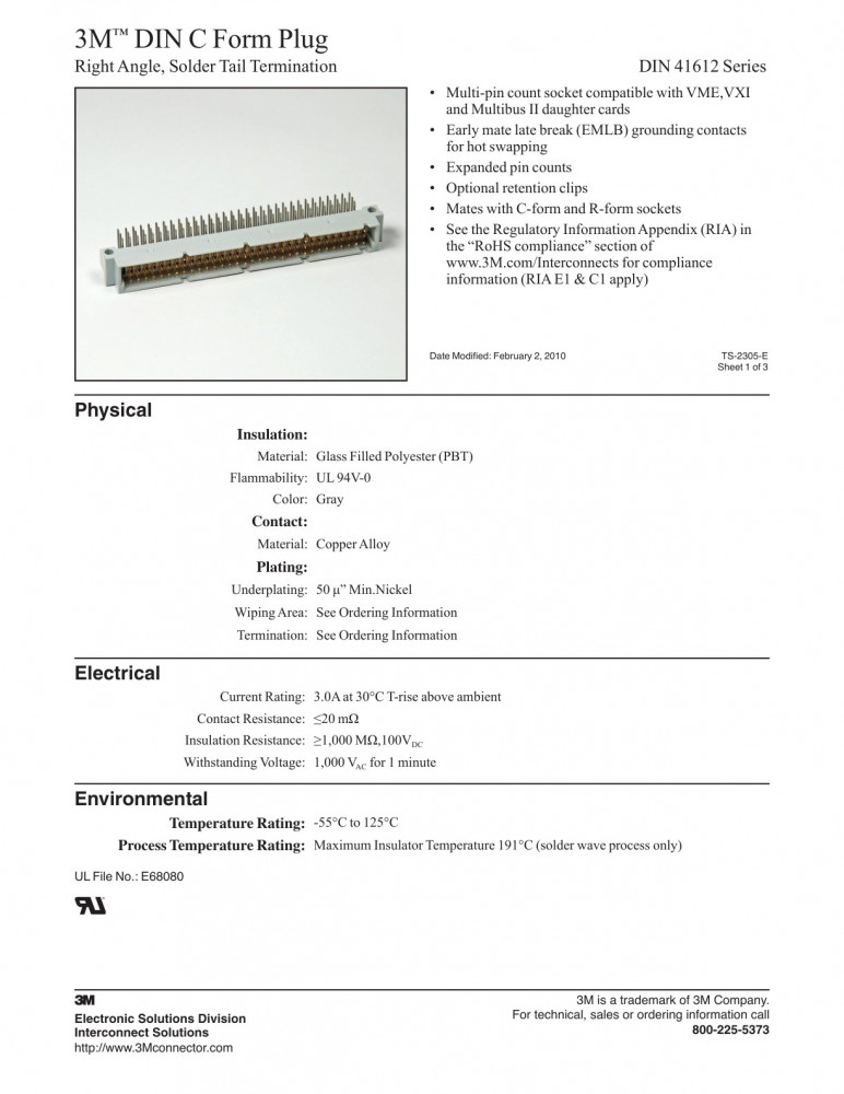 DIN-048CPC-SR1-KR technical document page 1