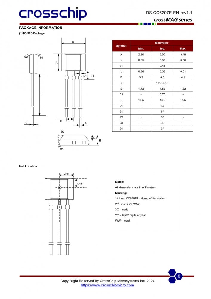 CC6207E datasheet page 8