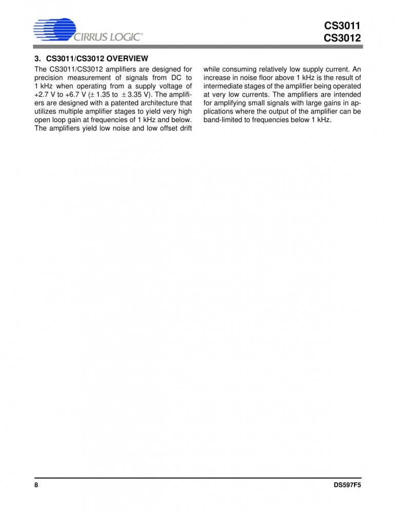 CS3011-IS datasheet page 8