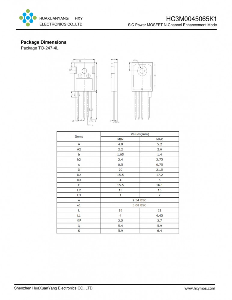HC3M0045065K1 datasheet page 7