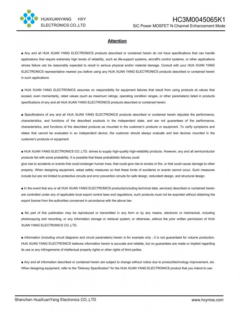 HC3M0045065K1 datasheet page 8