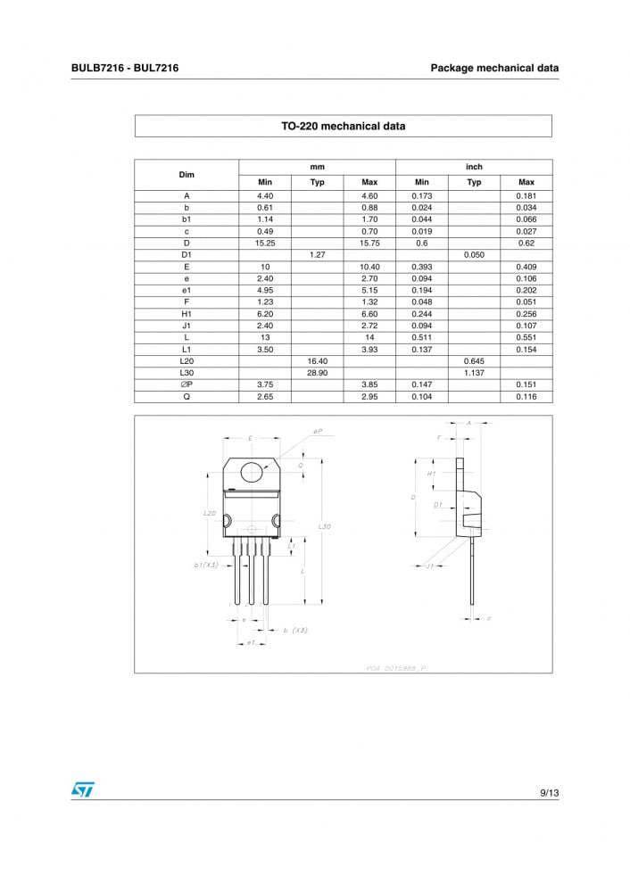BUL7216 datasheet page 9