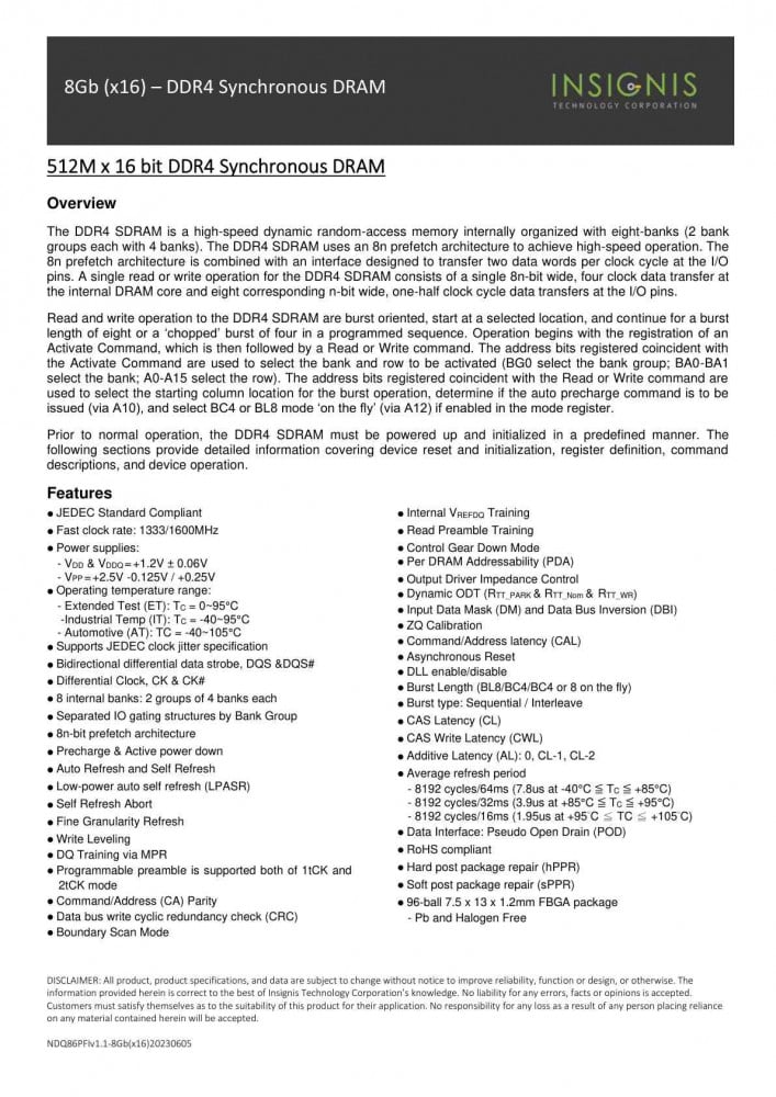 NDQ86PFI-7NET datasheet page 1