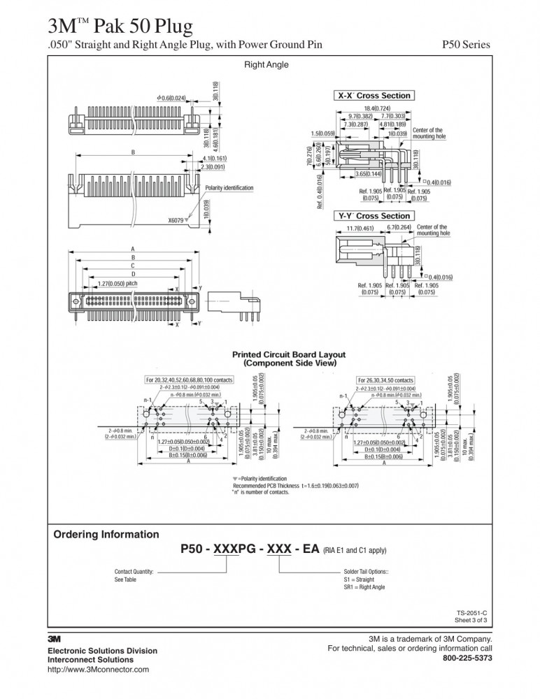 3M P50-040PG-SR1-EA technical document page 3