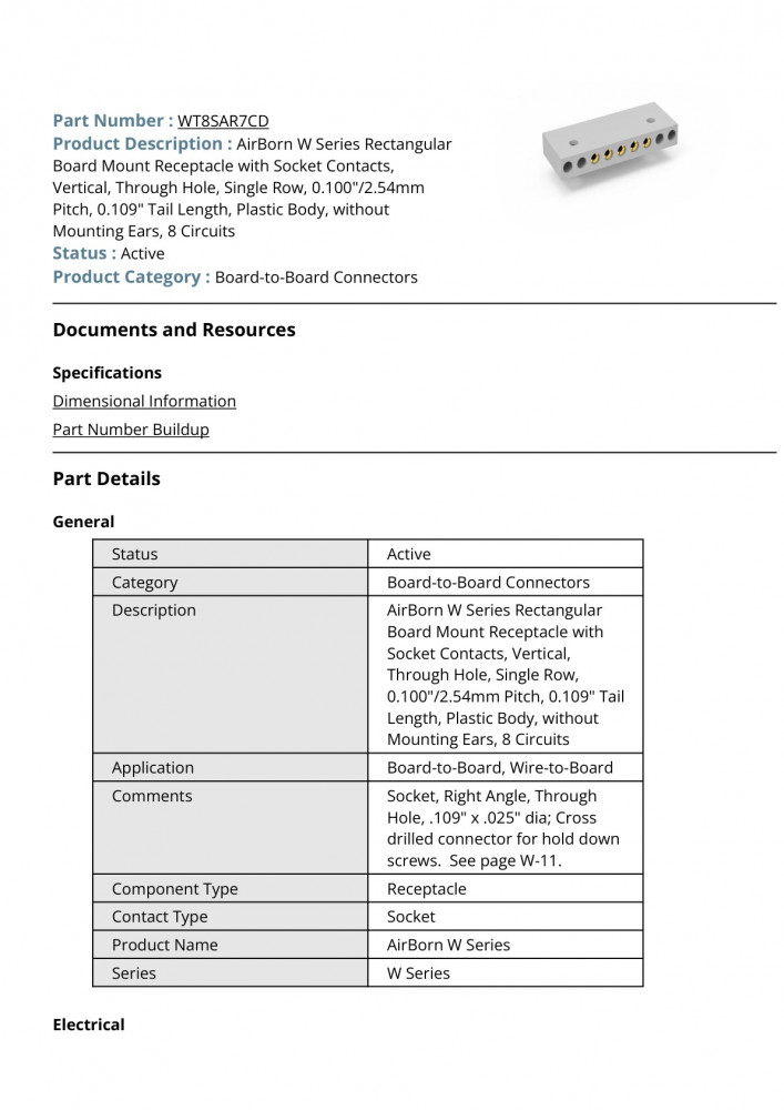 WT8SAR7CD technical document image 1