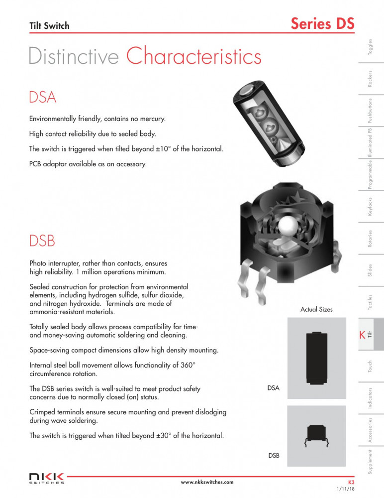 DSBA1P datasheet page 1