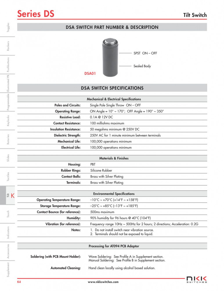 DSBA1P datasheet page 2