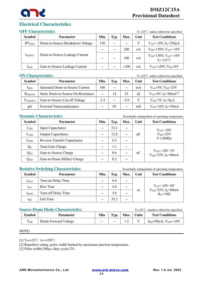 DMZ12C15A datasheet page 2