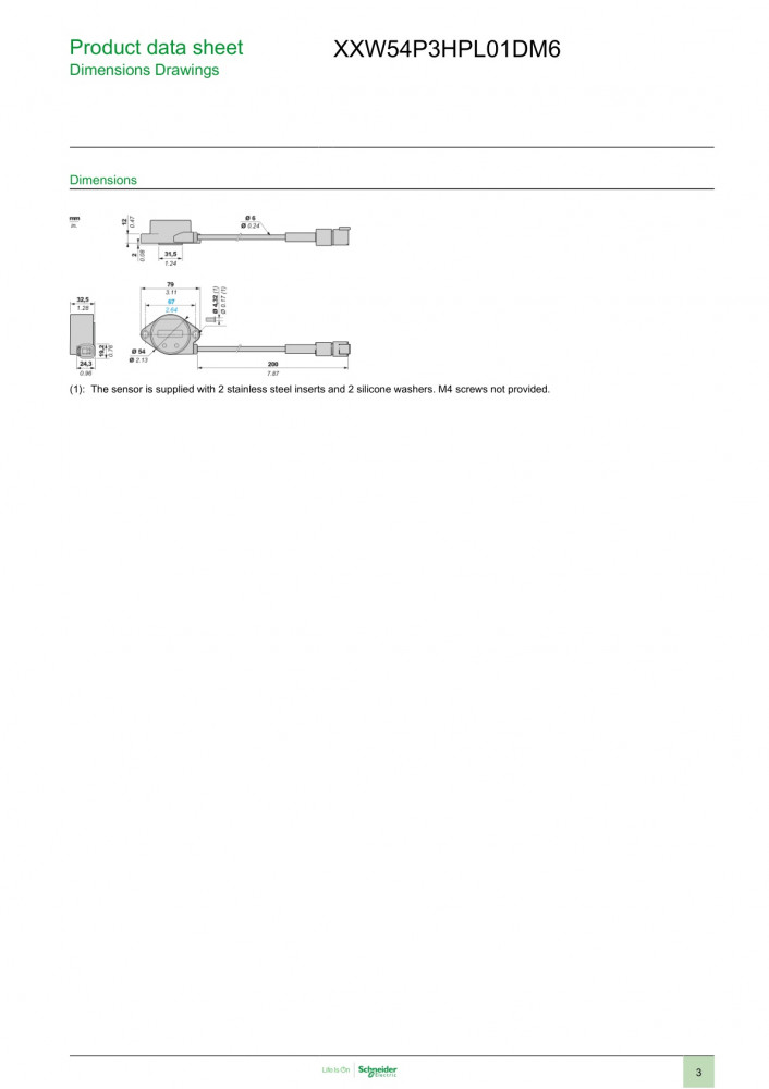XXW54P3HPL01DM6 technical document page 3