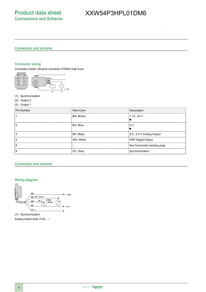 XXW54P3HPL01DM6 technical document page 4
