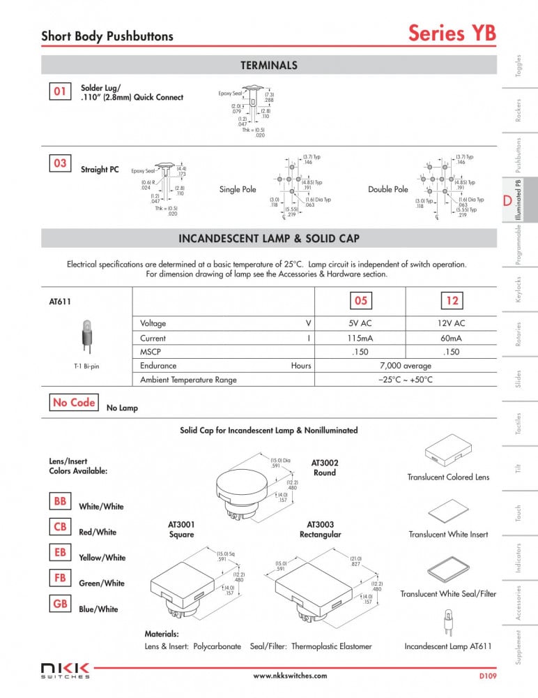 YB Series technical document page 6