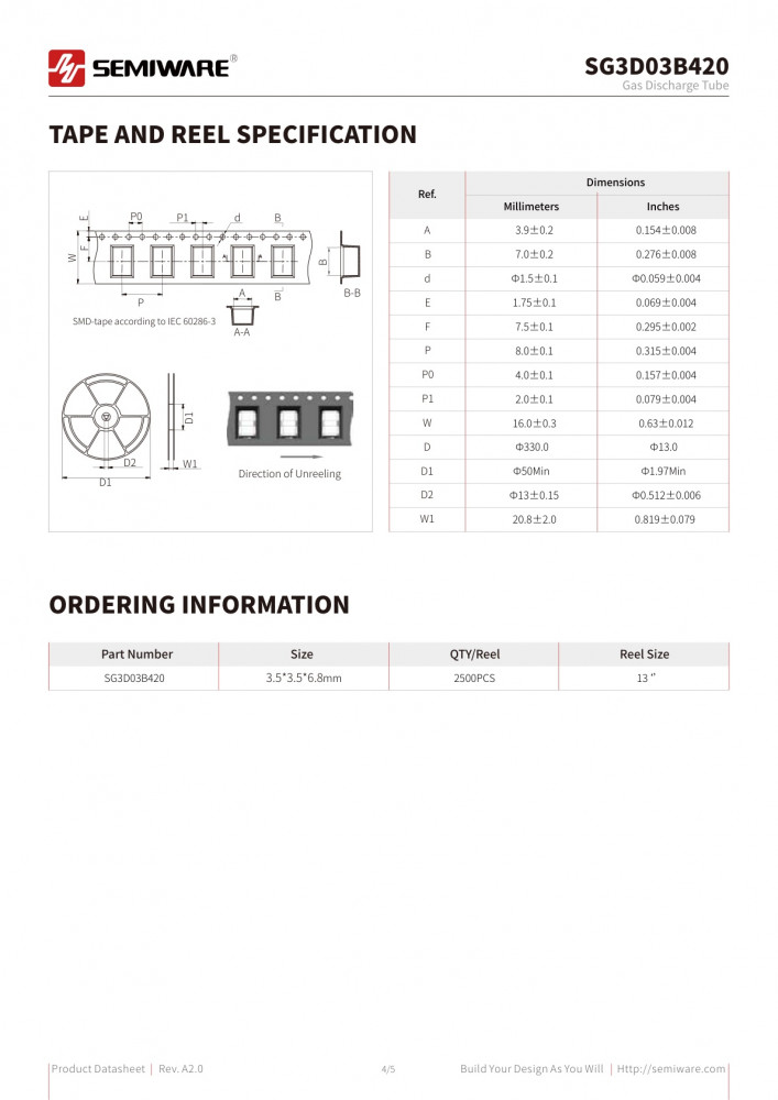 SG3D03B420 datasheet preview, page 4