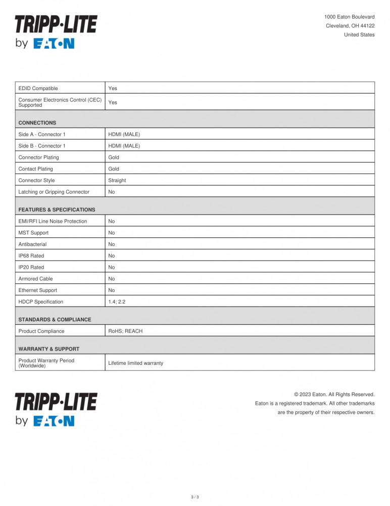EATON P568-016 technical document page 3