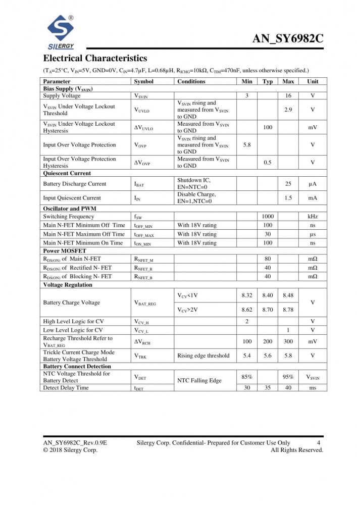 SY6982CQDC datasheet page 4