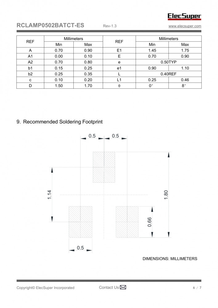 RCLAMP0502BATCT-ES datasheet page 6