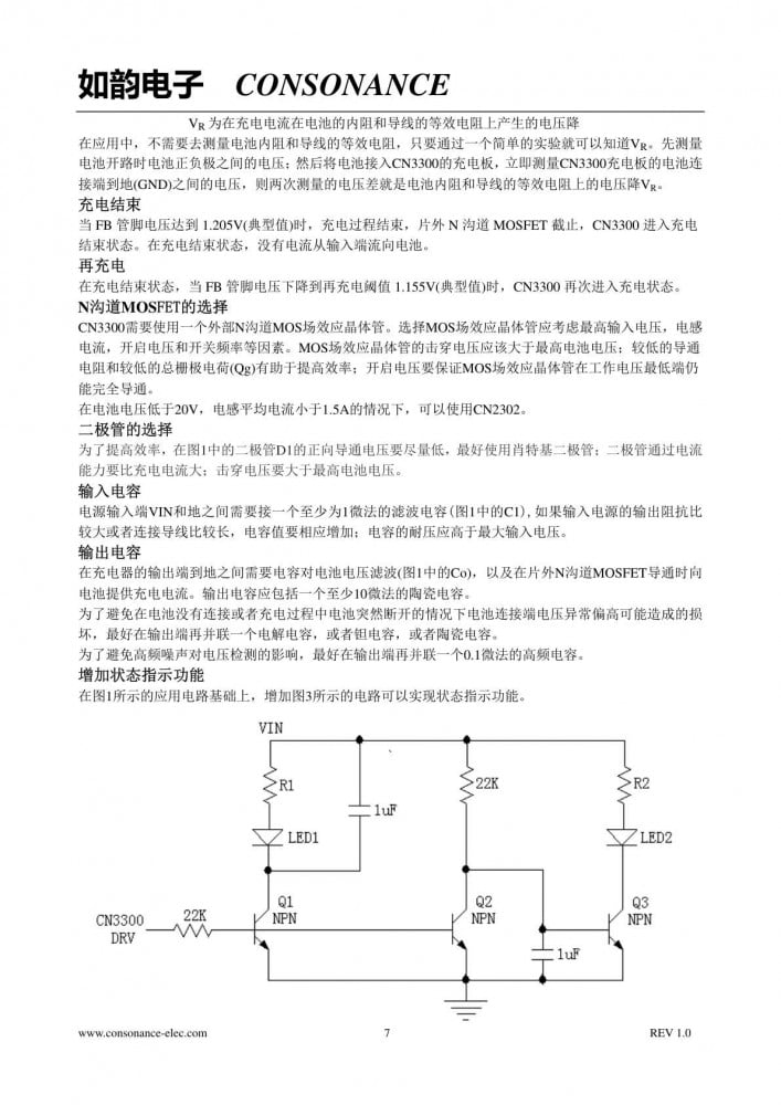CN3300 datasheet page 7