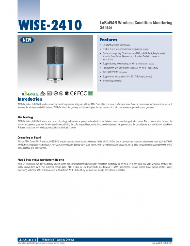 WISE-2410 technical document page 1