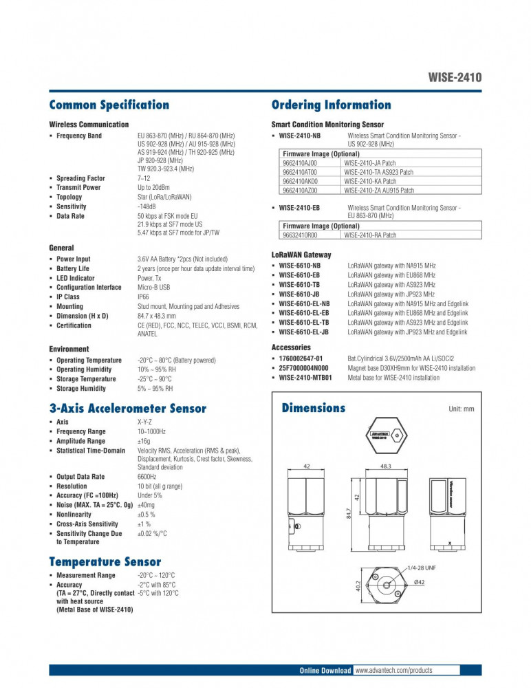 WISE-2410 technical document page 2