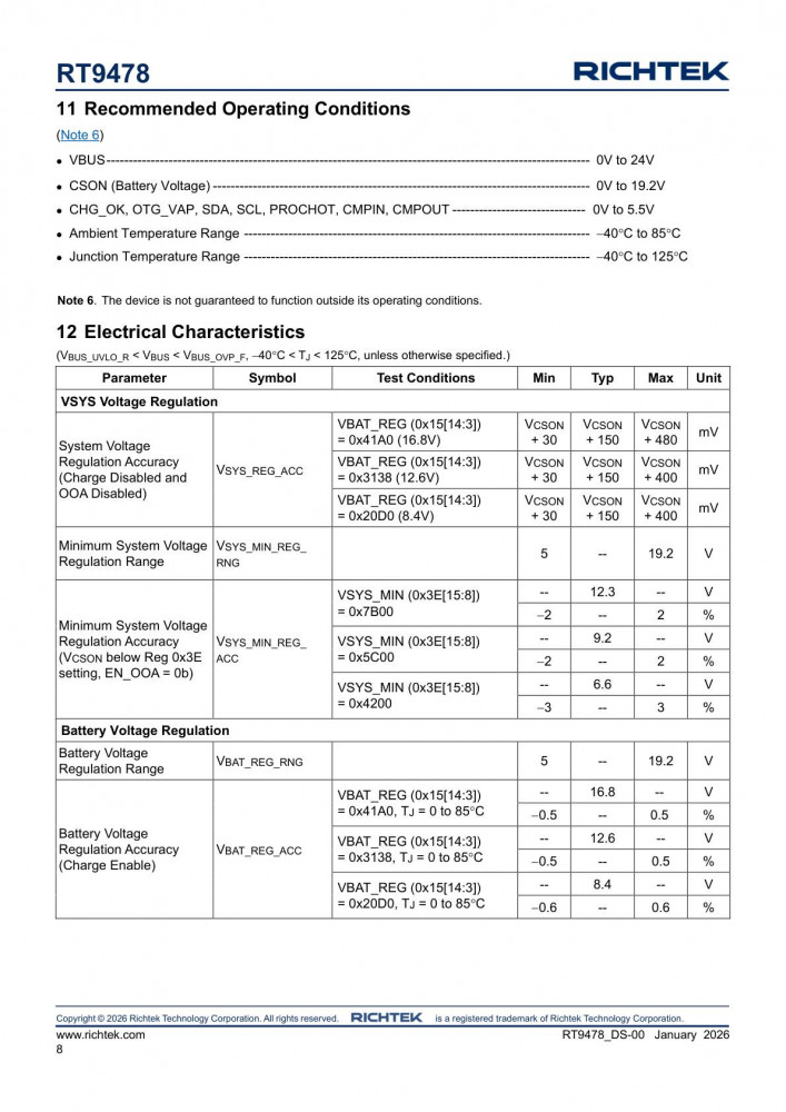 RT9478 datasheet page 8