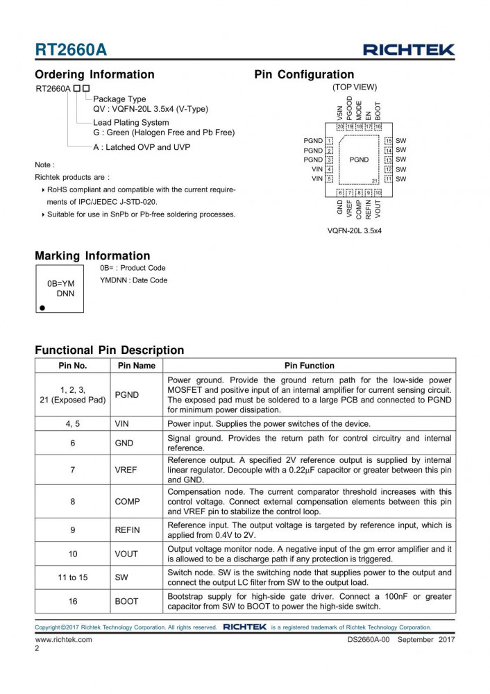 RT2660A document page 2