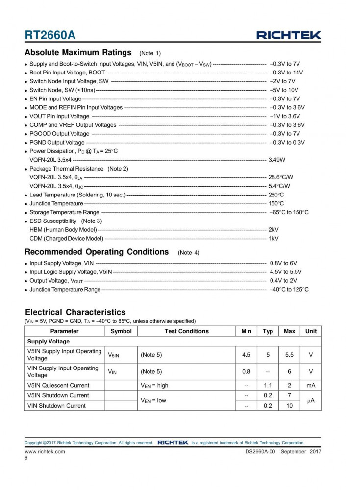 RT2660A document page 6