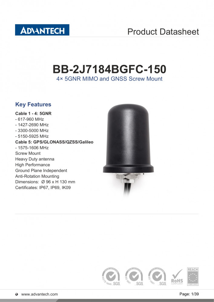 BB-2J7184BGFC-150 technical document page 1