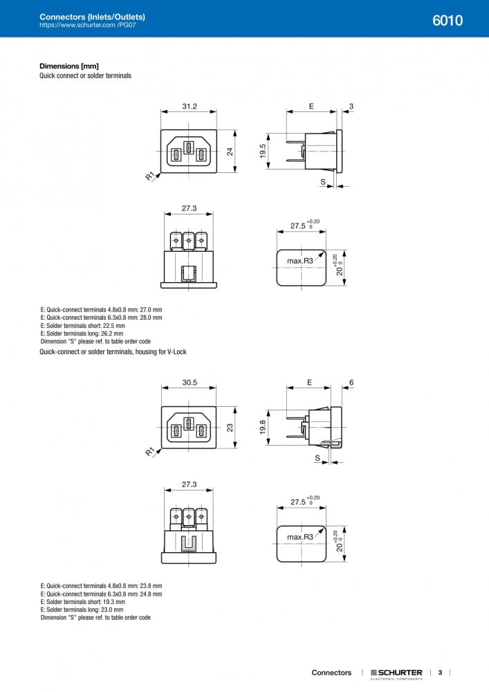 SCHURTER 6162.0029 technical document page 3