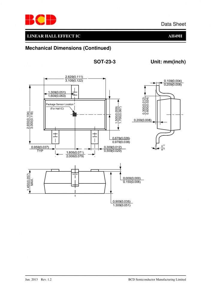 AH49H datasheet page 9