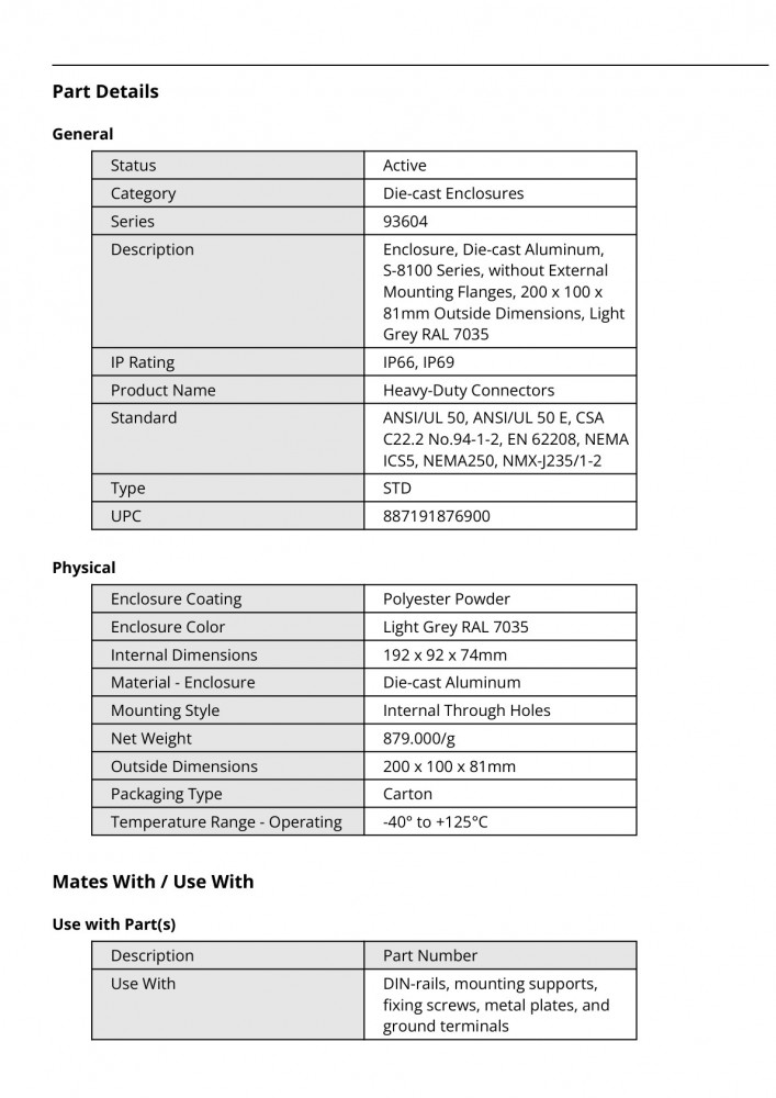 Product document preview, page 2