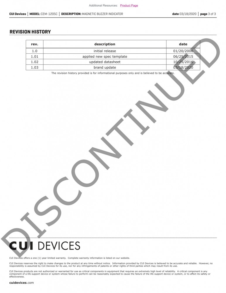 CEM-1205C datasheet page 3