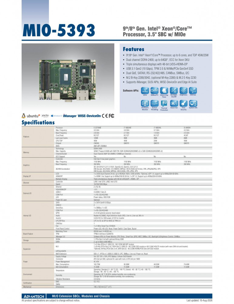 MIO-5393 document page 1