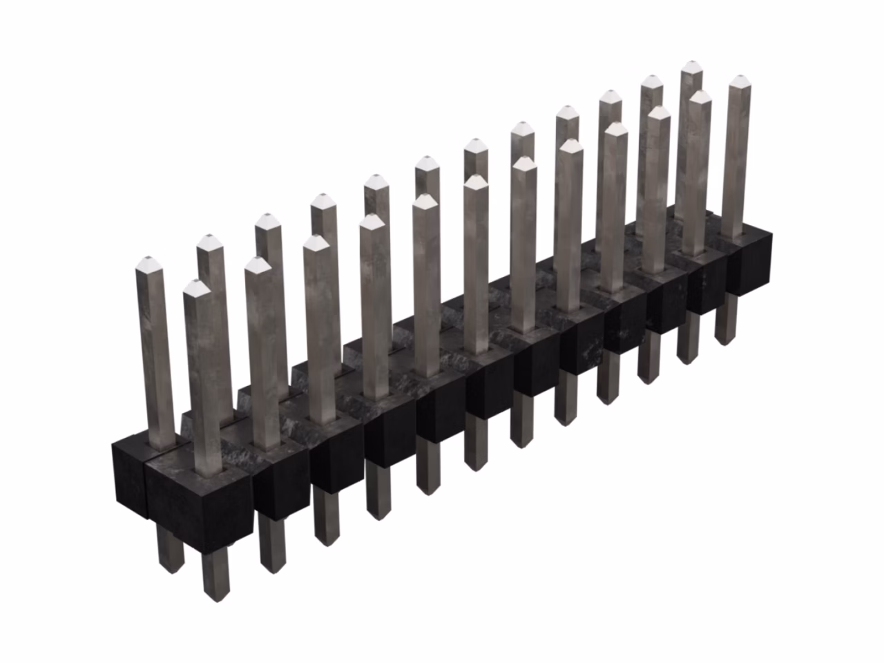 C-Grid Header, 2.54mm Pitch, Through Hole, Dual Row, Vertical, 24 Circuits, 2.54µm Tin (Sn) Plating, Tray Packaging, Lead-Free for sale
