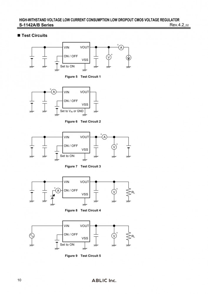 S-1142A/B datasheet page 10