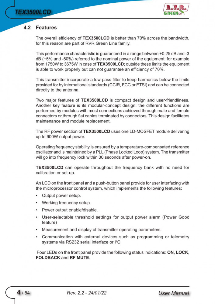 TEX3500LCD technical document page 10