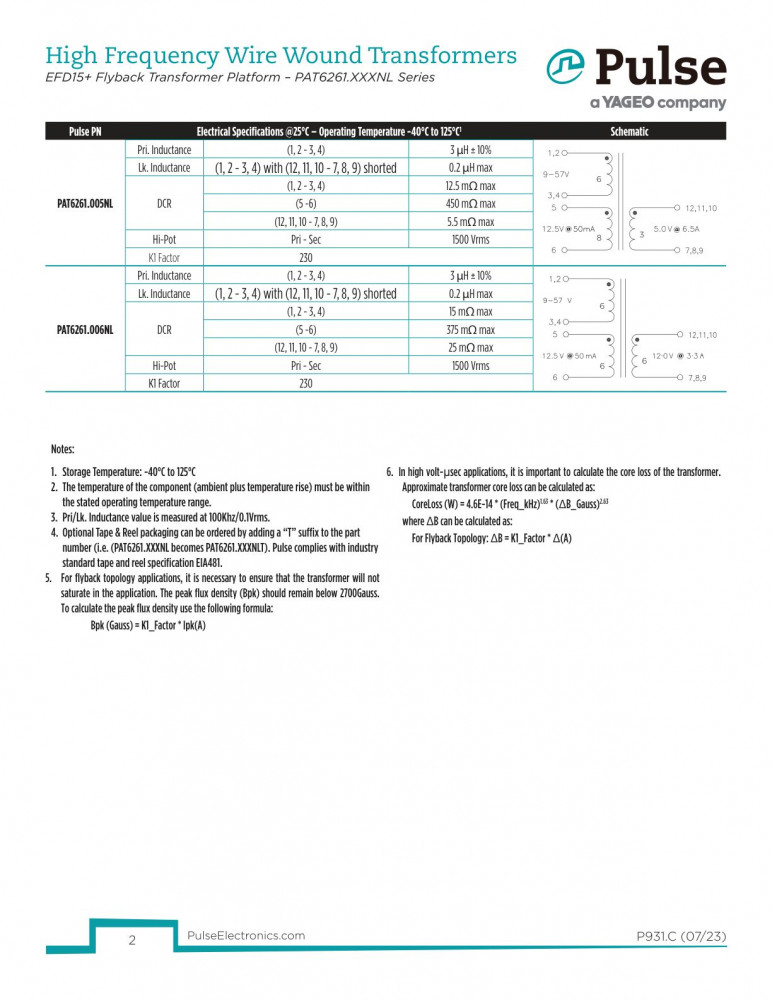 PAT6261.005NLT technical document page 2
