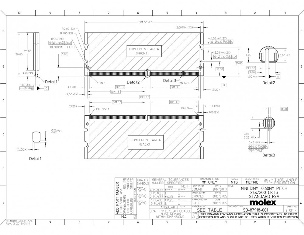 0879180301 connector drawing, page 2
