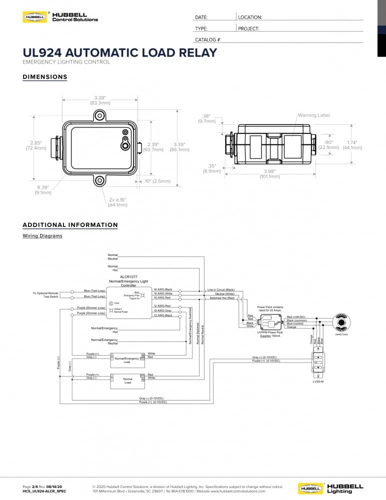 ALCR1277 product document, page 2