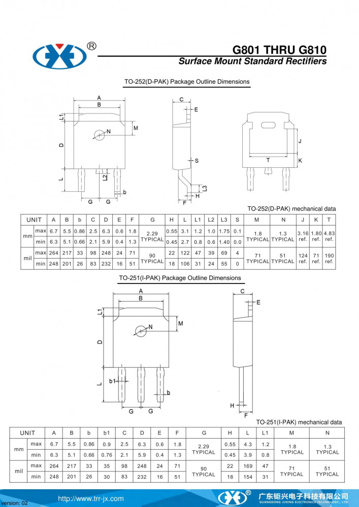 JUXING G810DS datasheet page 3