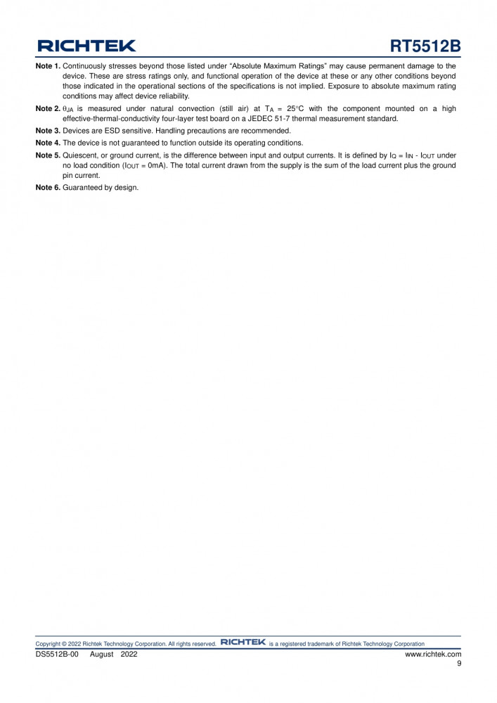 RT5512B datasheet page 9