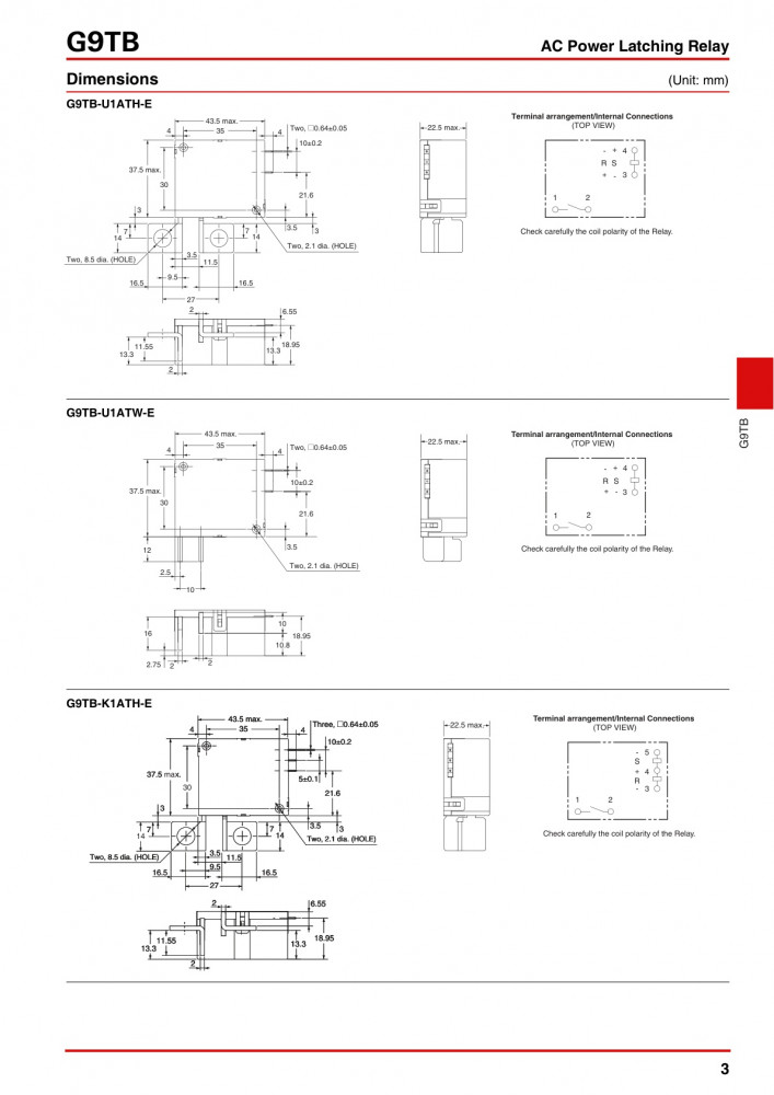 G9TB relay technical document page 3