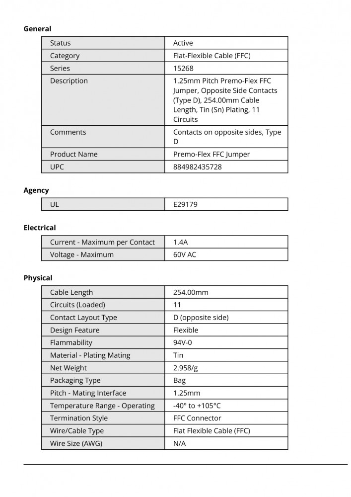 MOLEX 152680806 specification page 2