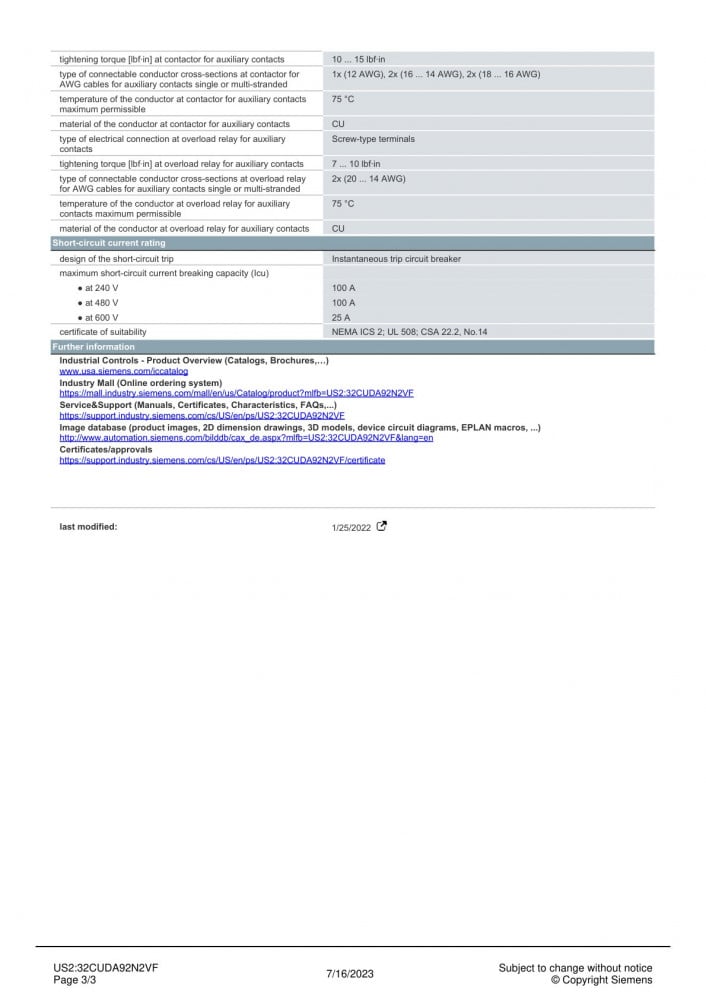32CUDA92N2VF technical document page 3