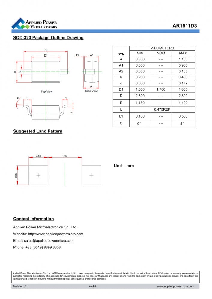 AR1511D3 datasheet page 4