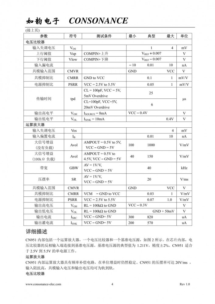 CN951 datasheet page 4