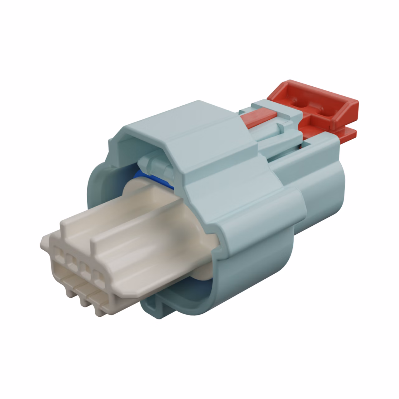 Squba Sealed Receptacle Assembly with CPA, 1.80mm Pitch, Single Row, 4 Circuits, Mint for sale