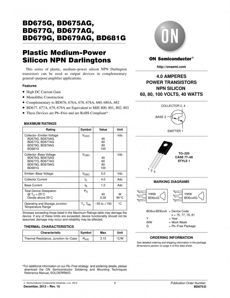 BD679A family technical document, page 1